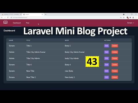 Learn Mini Blog Laravel Project Hindi - Mind Luster