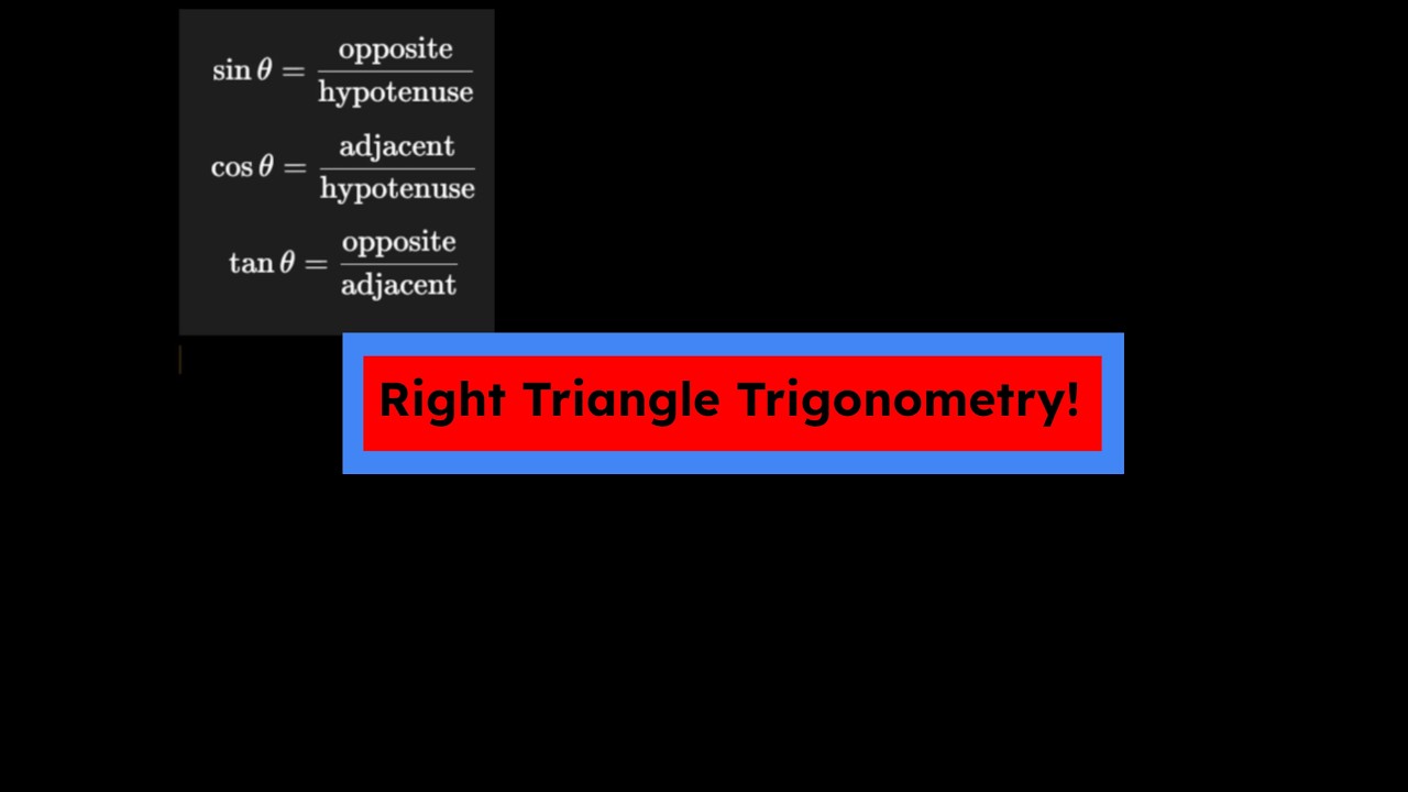 Right Triangle Trigonometry Made Simple!