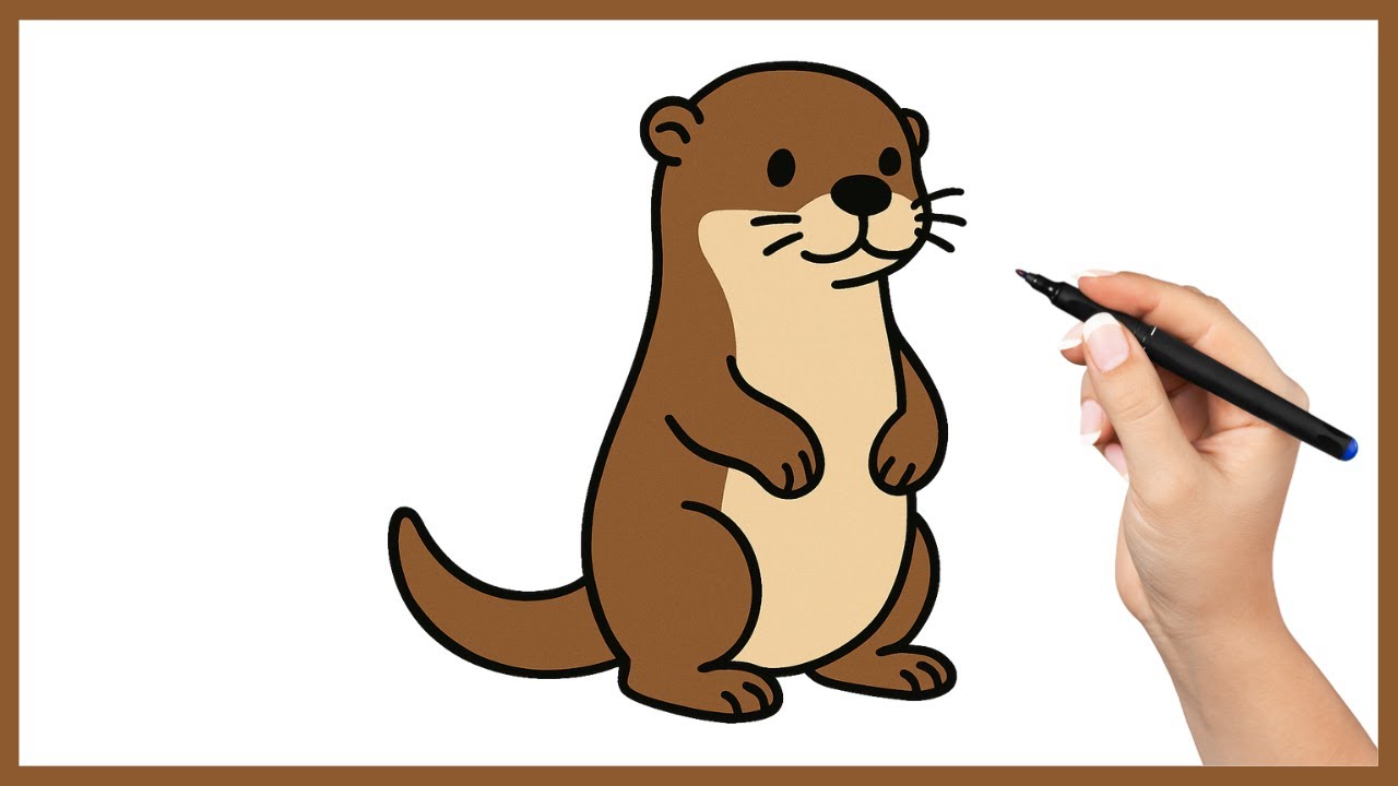 Comment dessiner une loutre facilement – Tuto dessin étape par étape