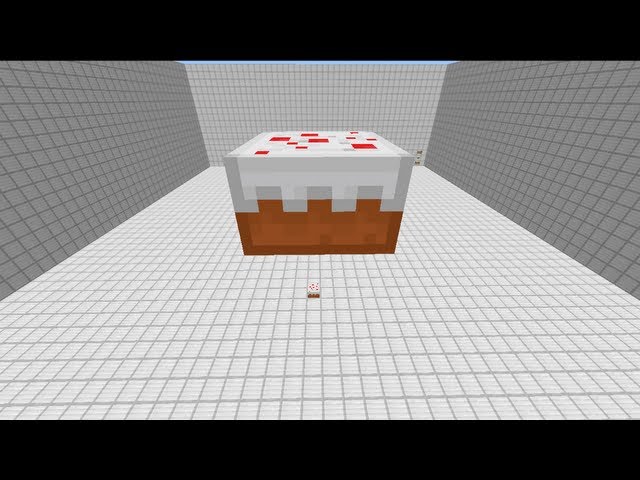 Giant Edible Redstone Cake! Minecraft Map