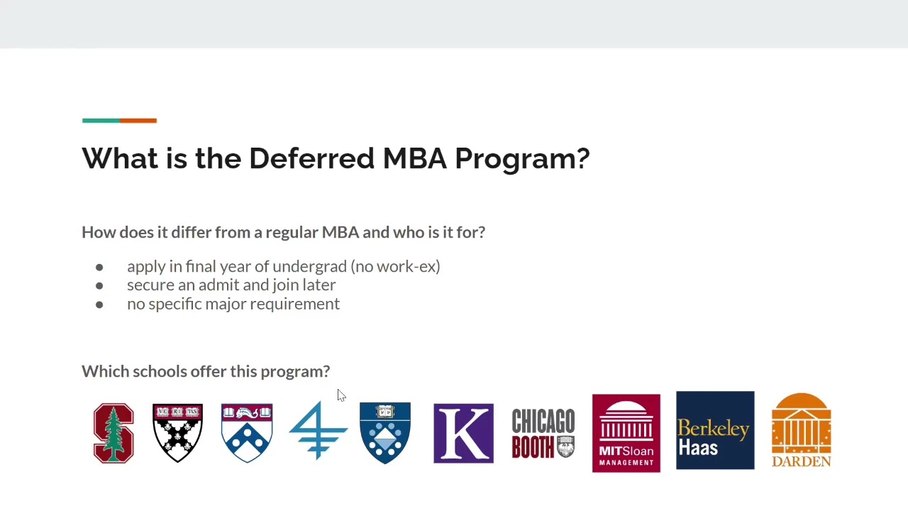 Deferred MBA Series 2024 | Ep. 1