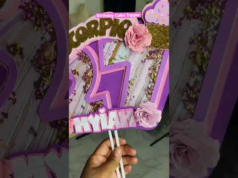 Cricut Birthday Cake Shaker #cricut #cricutmade #cricutexplore3 #cricutdiy #birthday #scorpio