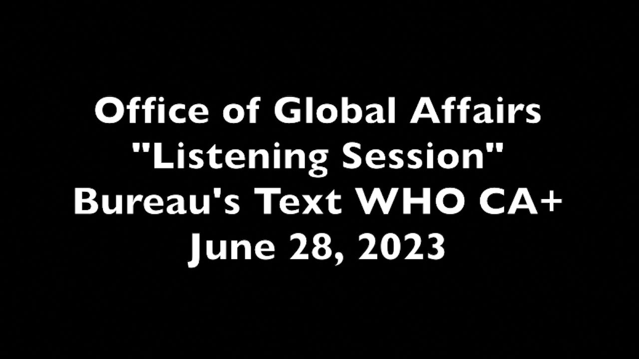 U.S. House Floats Bill to Defund WHO, WEF and ‘Misinformation’ Programs ...