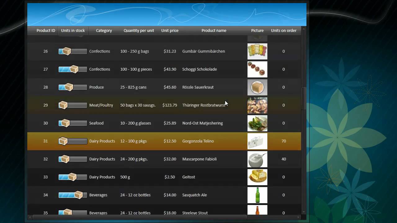 Xceed DataGrid for Silverlight Smooth Scrolling Preview
