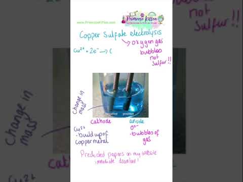 Electrolysis revision for gcse chemistry paper 1 #revision #gcses2022 #gcsechemistry #gcsescience
