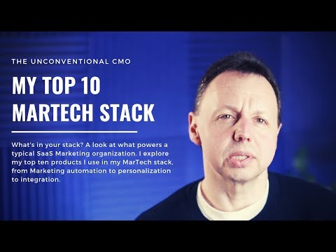 My top ten MarTech Stack