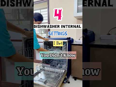 Dishwasher Secret Settings😱Must Know😎Control Water Hardness #dishwasher #boschdishwasher #shorts