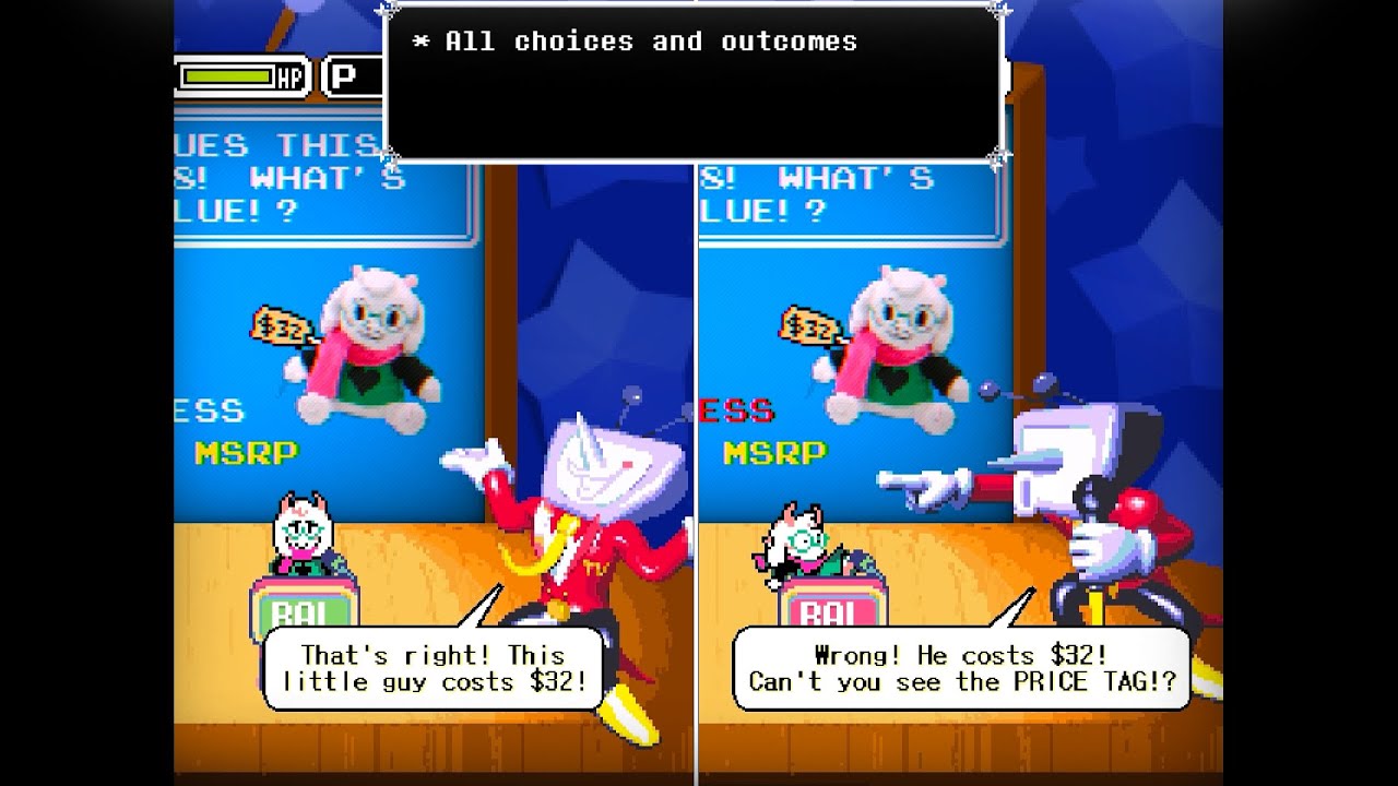 Deltarune Chapter 3 - All Quiz Answers and Outcomes