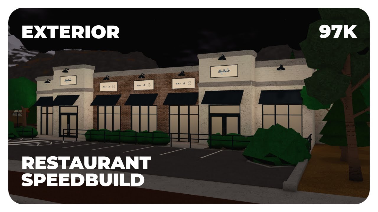Bloxburg - Restaurant Speedbuild (exterior) | 97k
