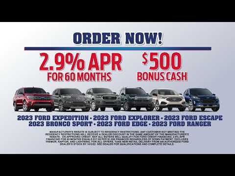 Custom Order Your New 2023 Ford Today!