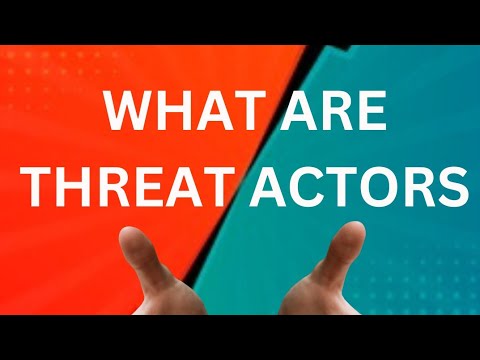 What are threat actors