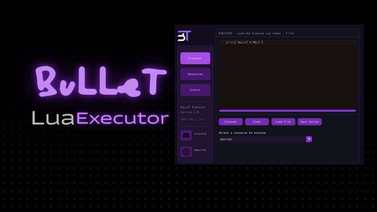 The Best Free FiveM Lua Executor | BuLLeT Lua Executor | Resoures Stoper | Event Logger ! 🔥🔥