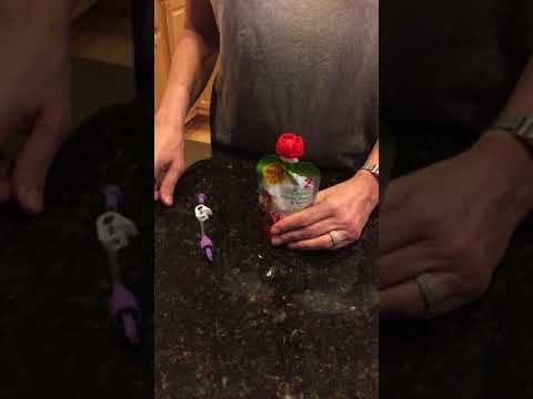 Bolus Tube Feeding with puree pouches and the Bolink Small Cap