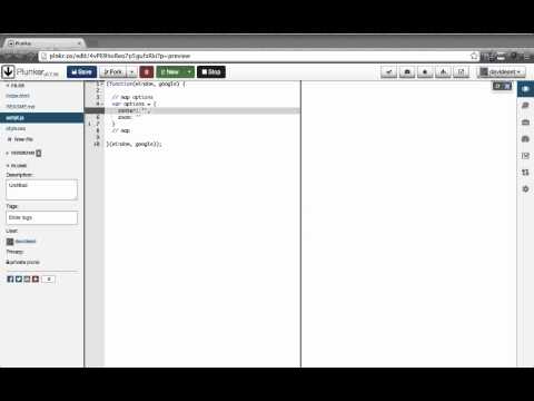 Custom Interactive Maps with the Google Maps API 03 Hello Map Video Lecture - Customize ...
