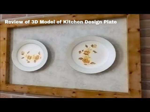 kitchen design plate 3D Model - FlatPyramid