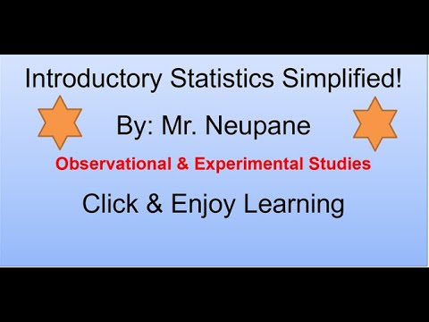 Experimental & Observational Studies