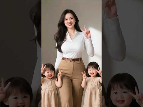 Beautiful Young Mom with Her Happy and Cute Baby Girl