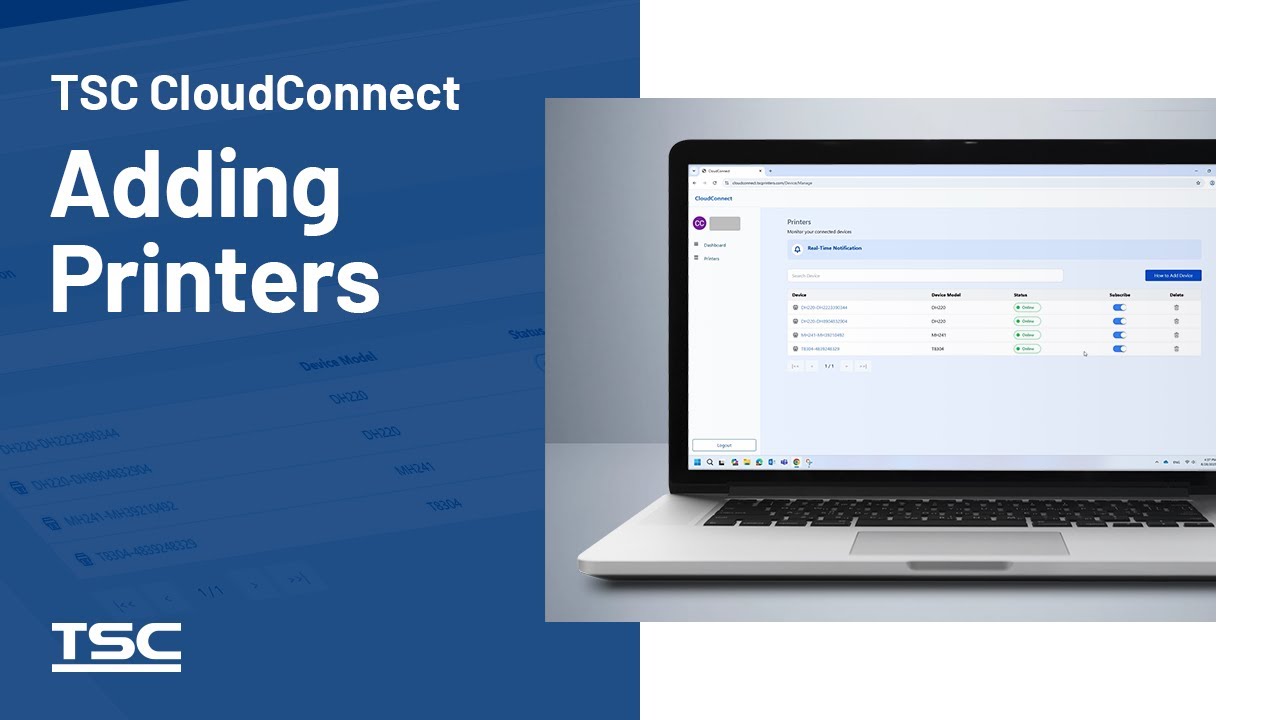 How to Add a Printer to TSC CloudConnect