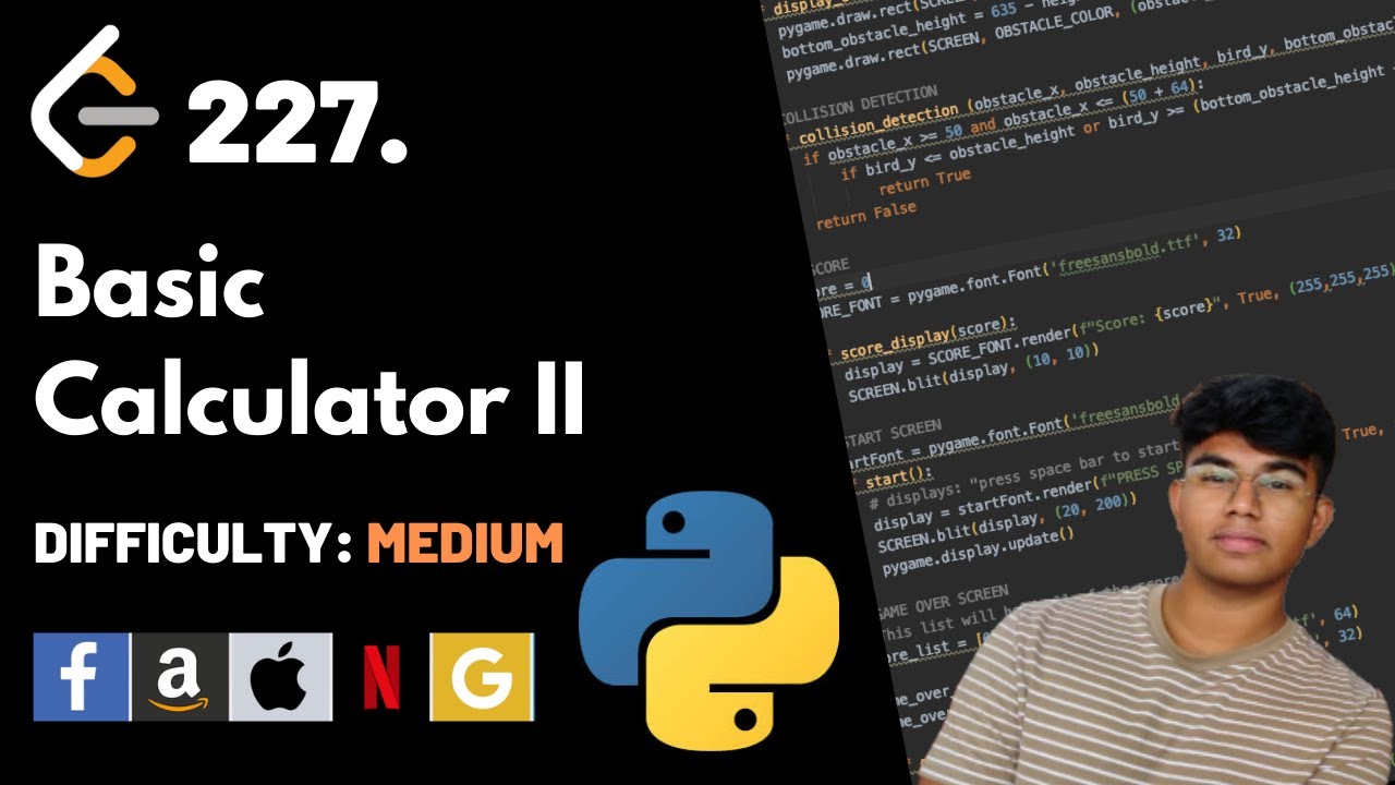 Basic Calculator II | Leet code 227 | Theory explained + Python code