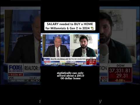 Salary needed to BUY a HOME For Millennials and Gen Z in 2024