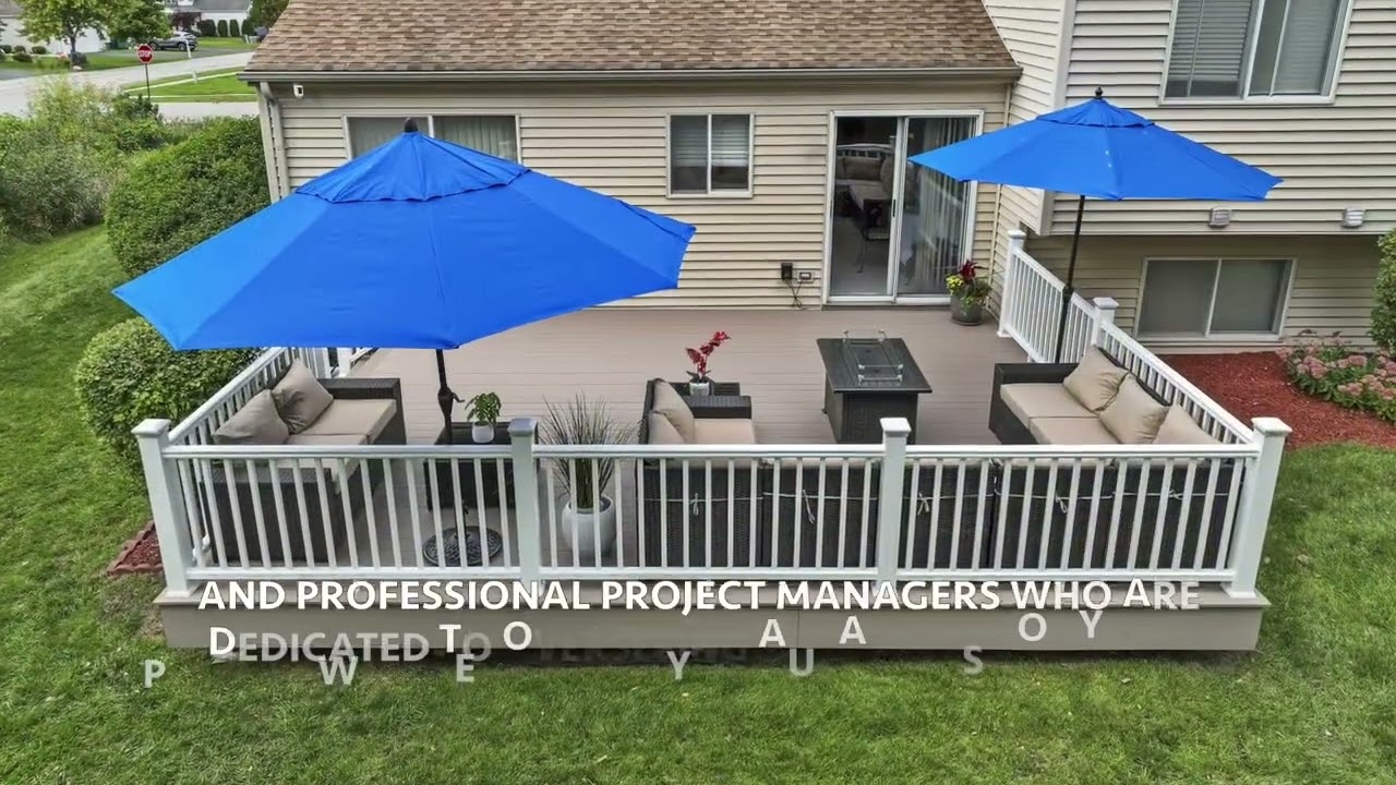 Timbertech Terrain Collection Sandy Birch decking and Express Railing White installations by OnDeck