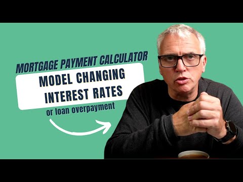Mortgage payment calculator: Model changing interest rates or loan overpayment