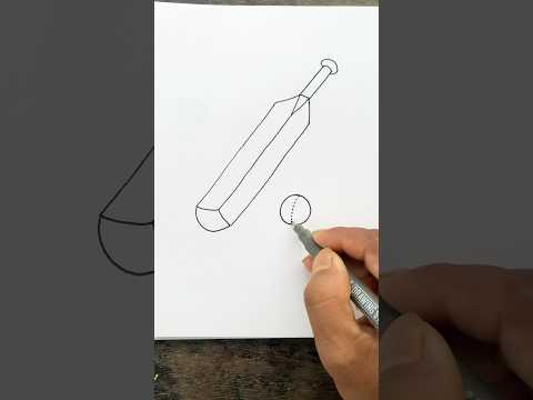 Kids Cricket Bat π Drawing for kids #kids #art #easydrawing #kidsart #drawing