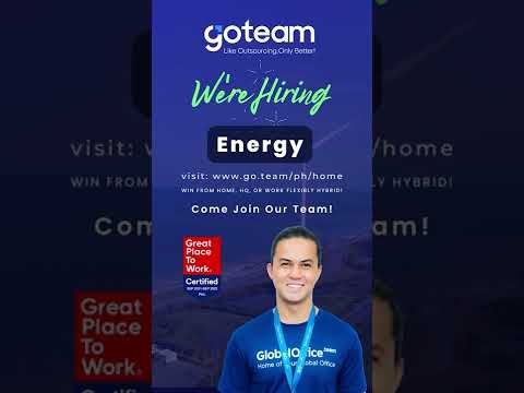 GoTeam Cebu, Philippines Hiring For Energy and Engineering Jobs