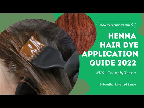 Henna Hair Dye Application Guide - Step By Step Process