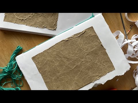 How To Bind A Homemade Journal By Hand