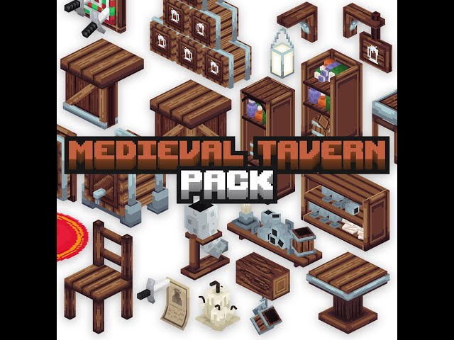 Medieval Tavern Furniture Volume 1 Minecraft Texture Pack
