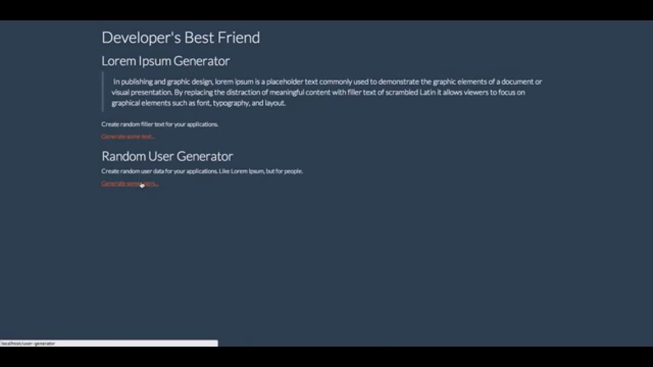 Random User Generator