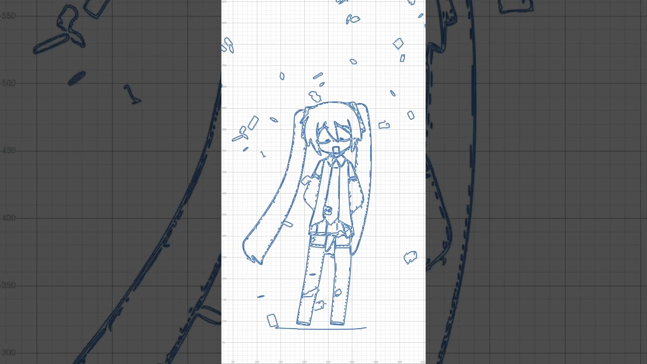 Hatsune Miku oo ee oo, but it's in Desmos Graphing Calculator #shorts #miku #desmos #anime