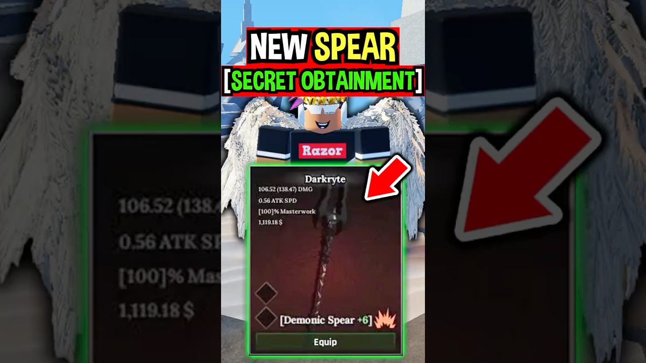 NEW SECRET SPEAR in The Forge Roblox