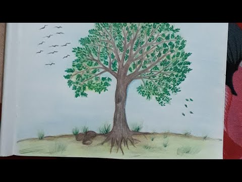How to Draw a Neem Tree Step by Step – I'm Youtuber – Follow my videos ...