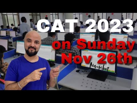 CAT 2023 on Sunday Nov 26 | Mark the date! CATify
