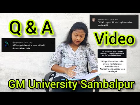 Q & A related to GM University Sambalpur✨All Information About GMU #sambalpuri #gmuniversity