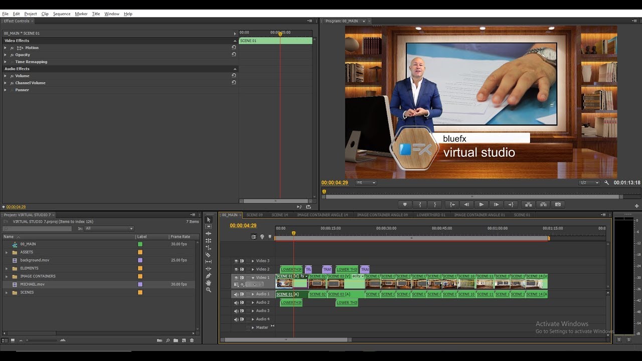 Premiere Pro Virtual Studio 7 Tutorial | Bluefx