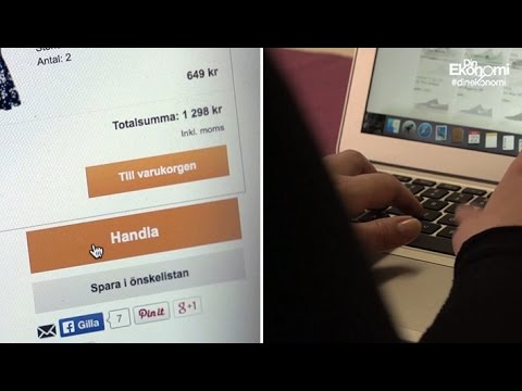 Kan shoppa hur mycket som helst på nätet