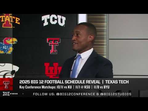Texas Tech Red Raiders' 2025 Big 12 Football Schedule Release | Inside the 12