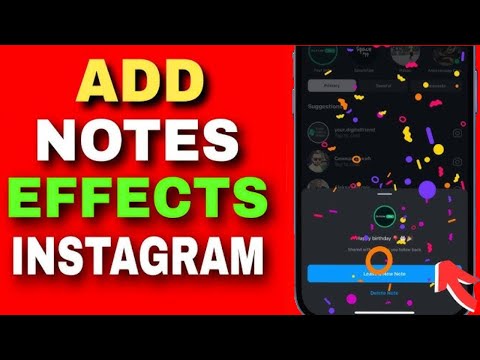 Add Effects to Instagram Notes 🎉 | Celebration Effects Guide 2025 ✨