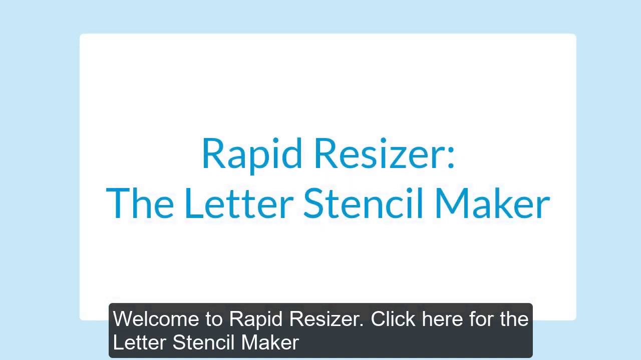 Letter Stencil Maker Tutorial