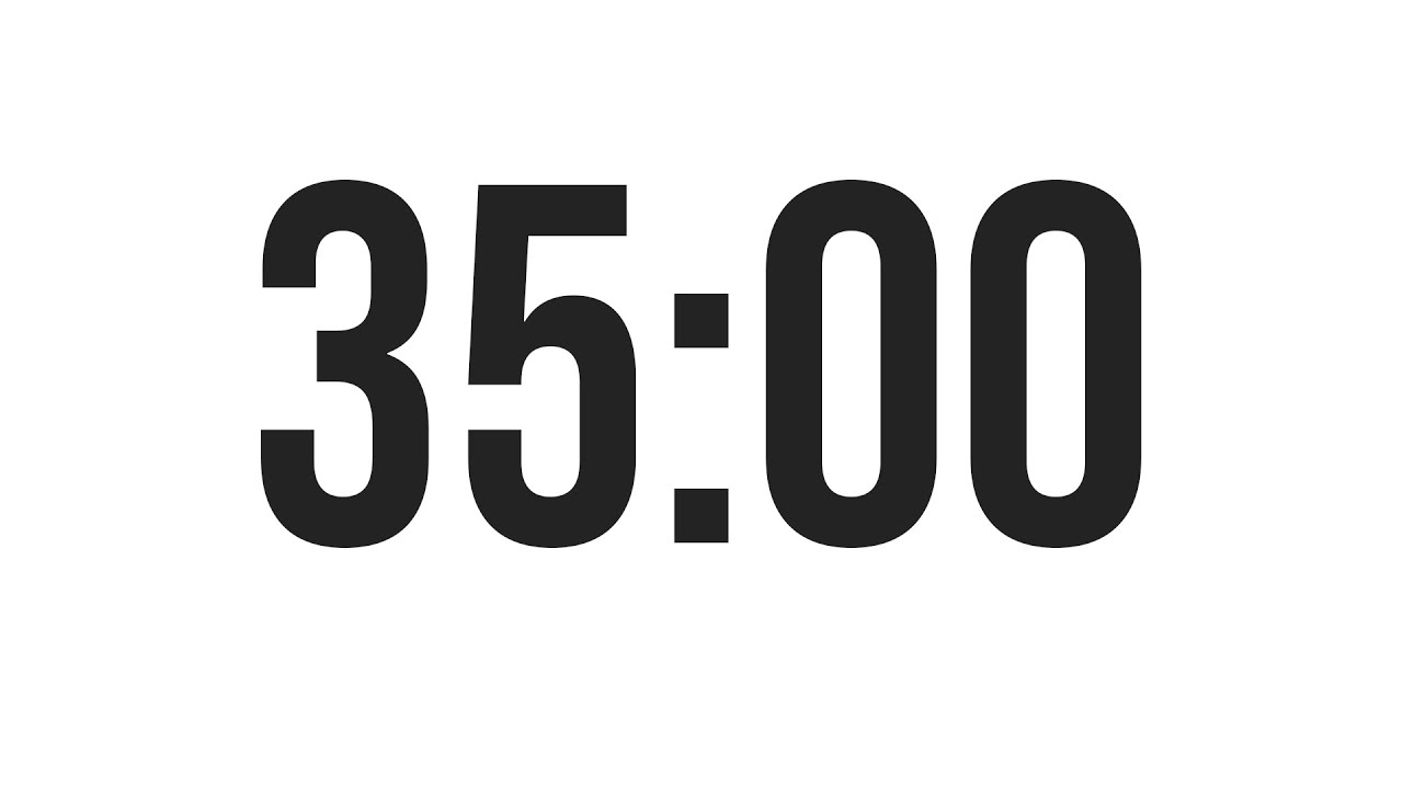 35 MINUTE TIMER - COUNTDOWN TIMER (MINIMAL)