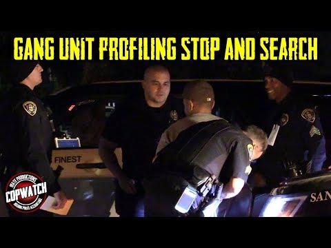Copwatch | Gang Unit Profiling Vehicle Stop & Search in Driveway ...