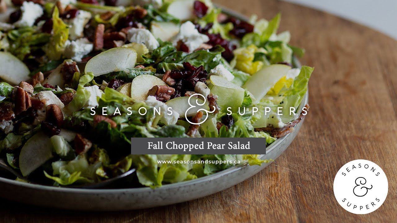 Fall Chopped Pear Salad