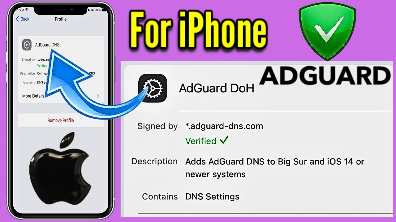 How to  Setup and Configure Adguard DNS on iPhone