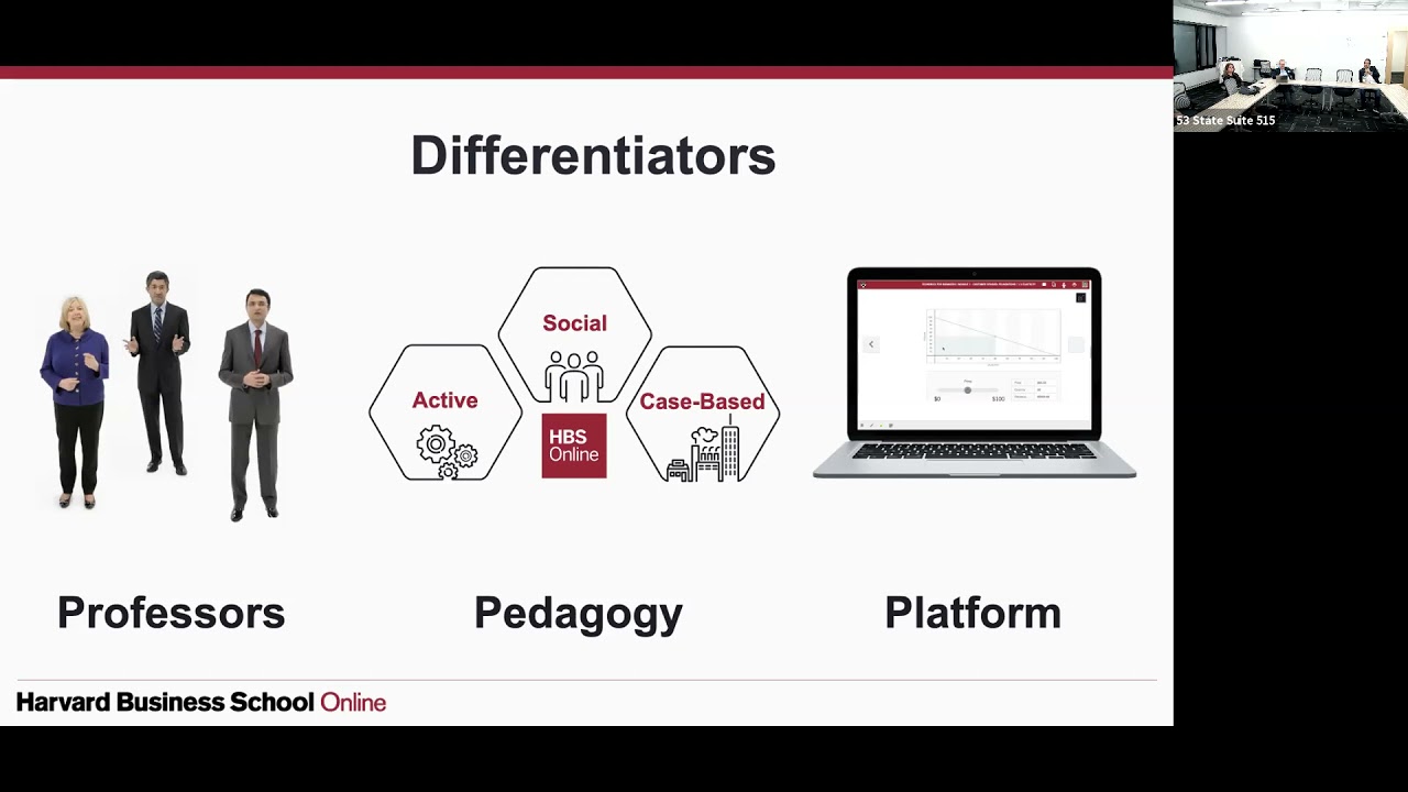 Harvard Business School Online Presentation from HBS at Mass Tech Networking Event - 10/21/21