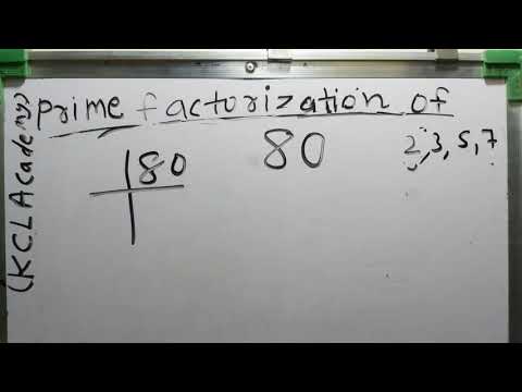 Prime factors of 80 in Hindi | Maths By KCLAcademy | हिंदी में