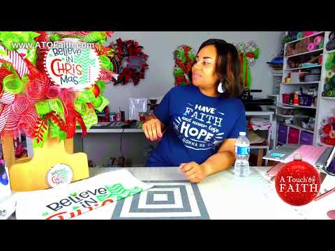 Believe in Christmas Wreath, Part 2 | Christmas in July DIY Live with A Touch of Faith