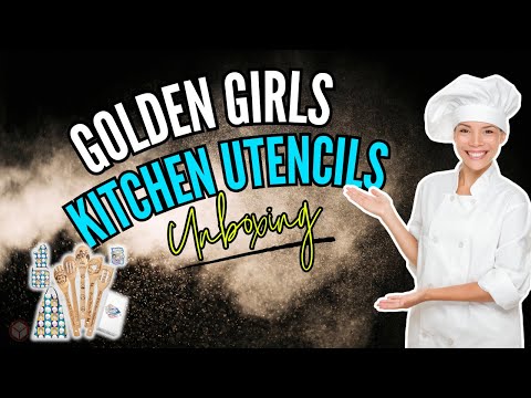 Golden Girls Kitchen Utensils Set | Wooden Spoons Set By Happy Daddy Unboxing